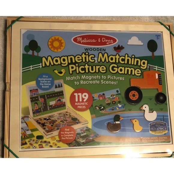 Melissa & Doug | Toys | Melissa Doug Wooden Magnetic Matching Picture ...